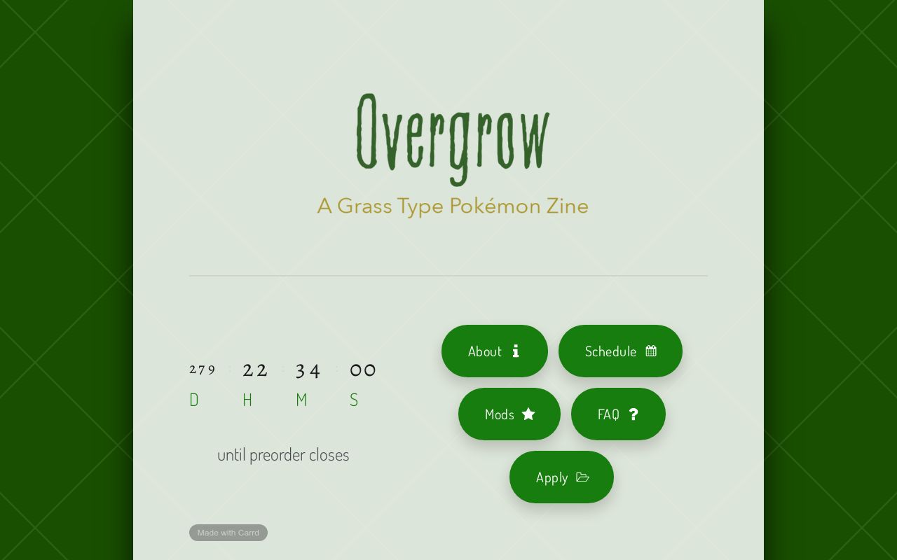 Overgrow Zine